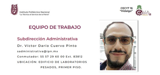 .:Pagina Web Titular CECyT 16 "Hidalgo":. | IPN Oficial